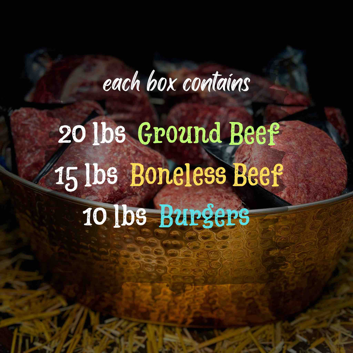 Wholesale Assorted Grass-fed Beef Box - 45 lbs – Halal Foundry