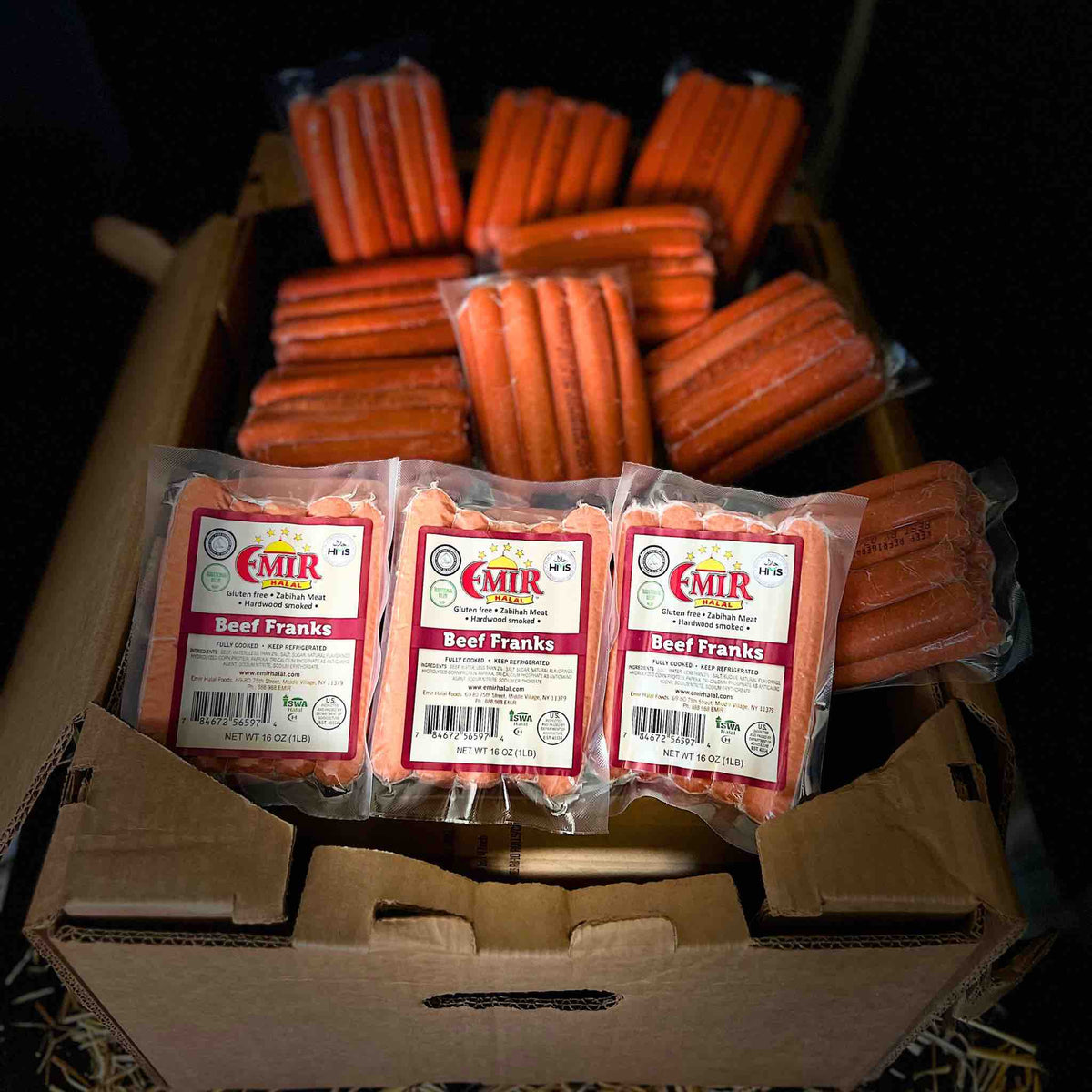 Wholesale Beef Hotdogs - 36 lbs Box – Halal Foundry