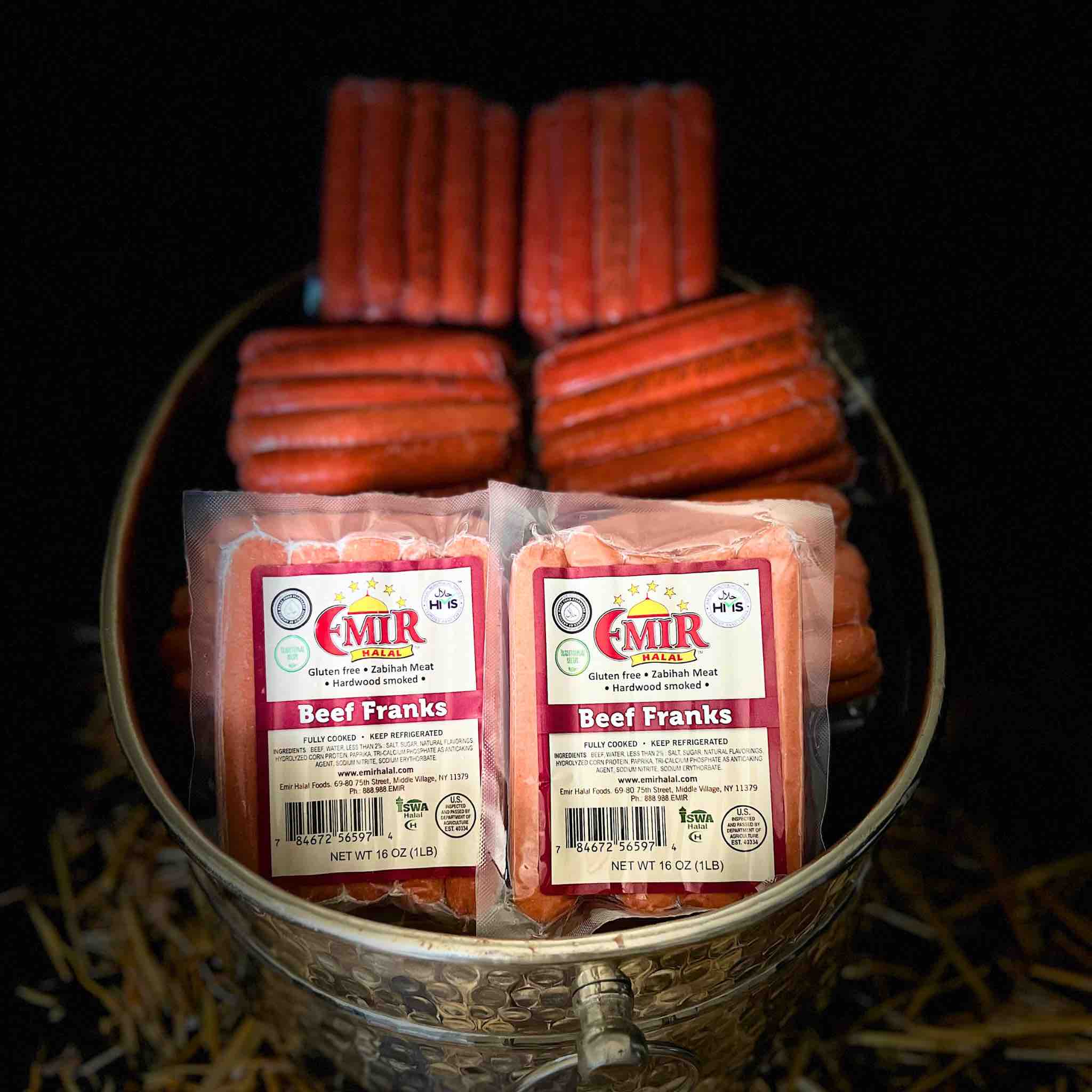 Wholesale Beef Hotdogs - 36 lbs Box – Halal Foundry