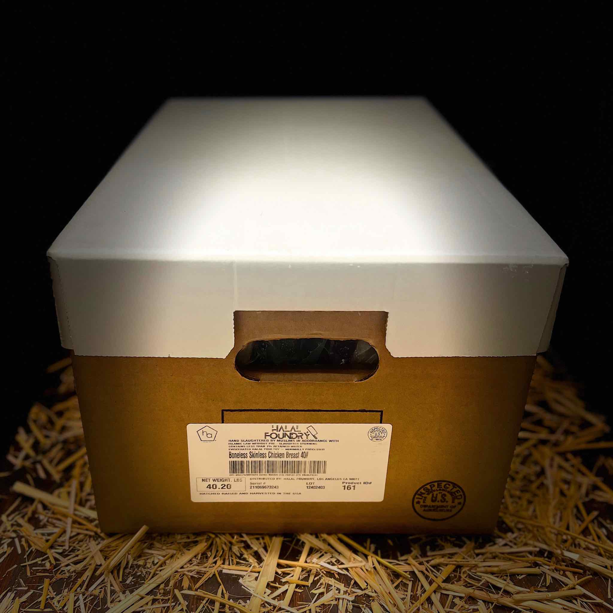 Wholesale Chicken Breast Boneless Skinless - 40 lbs Box – Halal Foundry
